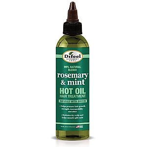 Difeel Hot Oil Hair Treatment with Natural Rosemary, Mint & Biotin 8 oz - Nourishing Treatment and Growth for Dry and Damaged Hair