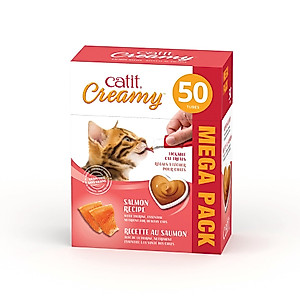 Catit Creamy Lickable Cat Treat – Hydrating and Healthy Treat for Cats of All Ages - Assortment, 72-Pack