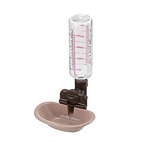 Richell Pet Water Rehydration Station, Gravity Fed Pet Water Station, Includes Bottle and Dish | Crate Attachment, BPA Free - Includes Water Bottle and Detachable Dish