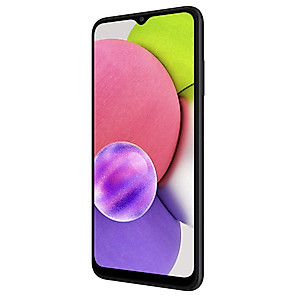 Samsung Galaxy A03S 4G LTE (NOT 5G) 6.5" HD+ Triple Camera 5000mAh Battery, Dual Sim GSM Unlocked Global 4G Volte (NOT VERIZON/Boost) International Model A037M/DS (Black, 32GB)