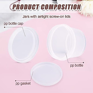 9Pcs 3.4oz/100ml Cosmetic Pot Jars,Empty Wide-Mouth Plastic Jars with Dome Lids for Facial Mask Mixing,Hair Dye,Body Butter/Lotion,Travel Storage Samples Containers-9Pcs of Spatulas Included