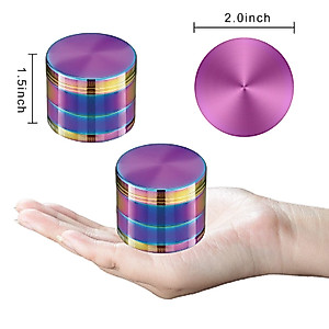 spice grinder, 2 Inches, Rainbow