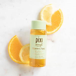 Pixi Vitamin-C Tonic,Brightening & Soothing Facial Toner, Boost Skin Luminosity, Infused with Vitamin-C & Ferulic Acid, Alcohol Free Daily Toner, 100ml / 3.4fl oz