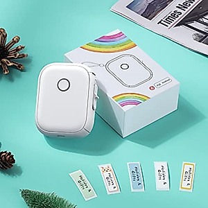X-HOUND Label Maker Machine with Tape, Portable Bluetooth Label Printer for Organizing with Multiple Templates and Wireless Connection, Rechargeable Sticker Maker for Home/Office/School/Kitchen
