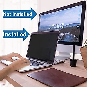 IPROKKO Laptop Privacy Screen 17 Inch for HP Dell Acer Asus Lenovo Thinkpad Envy XPS, 16:10 Aspect Removable 17in Anti Blue Light Glare Privacy Filter Shield, Anti Spy Computer Monitor Security Protector