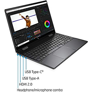 HP Newest Envy X360 2 in 1 15.6" FHD Touchscreen Laptop, AMD 4th Gen 8-Core Ryzen 7 4700U (Beat i7-8550U), 32GB RAM, 1TB PCIe SSD, Backlit Keyboard, Fingerprint Reader, Windows 10