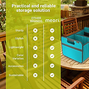 meori A100022 Foldable Box Classic Large Tangerine Orange Collapsible Organize Storage Carry Moving Collection Laundry Toys Records Books