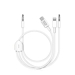 3in1 Car AUX Cable, 3.5mm HiFi Headset Audio Cord Car Stereo Aux Cable Compatible with All Kinds of Phone, Pad, Tablet, PC, Laptop, MP3 to Work with Car Stereo, Headset, Speaker, Length 3.93Ft