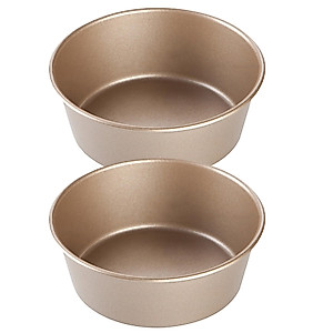 Ramekins for Air Fryer 2Pcs Air Fryer Egg Mould 4.5'' Air Fryer Egg Poacher Non Stick Cake Pan Muffin Tin Baking Moulds for Fried Egg Muffin Sandwiches Air Fryer Egg Mould