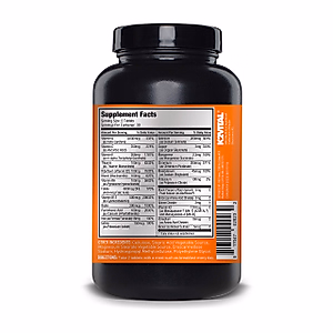 Vita JYM Sports Multivitamin & Mineral Support, Vitamin A, C, B6, B12, E, K, Boron, Biotin, Potassium | JYM Supplement Science | 60 Tablets