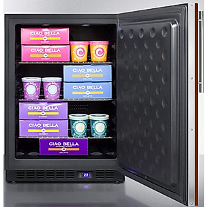 Summit SCFF53BIF Under Counter Upright Freezer, Brown