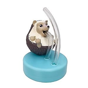 SIP WITH ME Trend Zoo Hedgehog Cup, Kids Water Bottle, Toddler Cups, Tumbler with Lid and Straw, Travel Sippy Cup for Water or Milk, Kids Cups with Lids for Toddlers 3 and Up, BPA Free Plastic, 12 oz