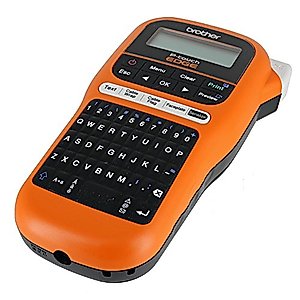 Brother PT-E105 P-Touch Edge Handheld Industrial Label Maker with Interactive Menu and Automatic Lamination (AAA Batteries Not Included)
