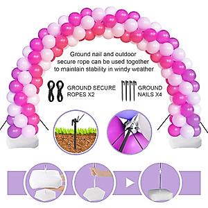 Party Spot! 95 Pcs Balloon Arch Kit, 9Ft Tall & 10Ft Wide Ajustable Balloon Arch Stand For Baby Shower Graduation Birthday Party Wedding Decorations
