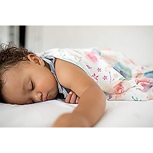 Copper Pearl Large Premium Knit Baby Swaddle Receiving Blanket Floral Bloom