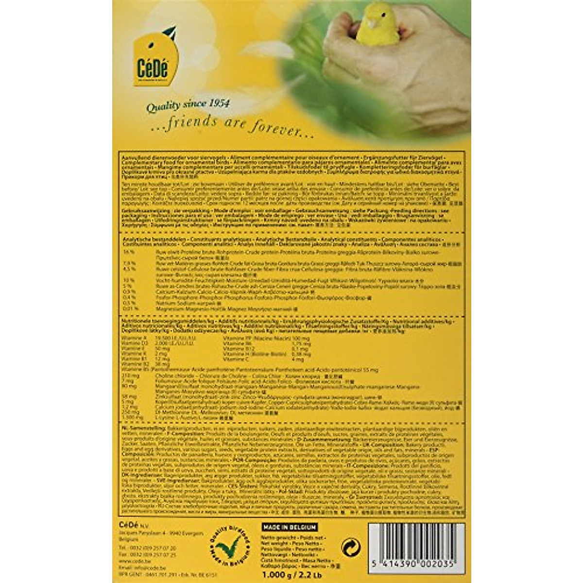 Higgins Pet Food Cede Nestling Eggfood Color 1 Kg