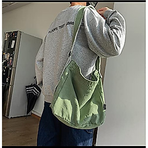 Large Hobo Bag for Women Canvas Tote Bag Shoulder Bag Fashion Hobo Bag Women Men Messenger Bag for School Work