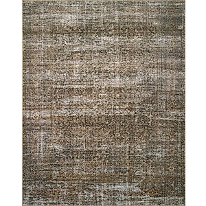 Loloi Amber Lewis Billie Collection, Tobacco & Rust 2'-6" x 12'-0" Area Rug – Antique & Distressed Accent Rugs for Living Room, Bedroom, Entryway & Hallway, No Shed High Traffic Area Home Decor Rug