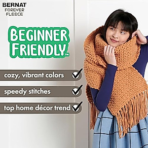 Bernat Forever Fleece Yarn, 1 Pack, White Noise