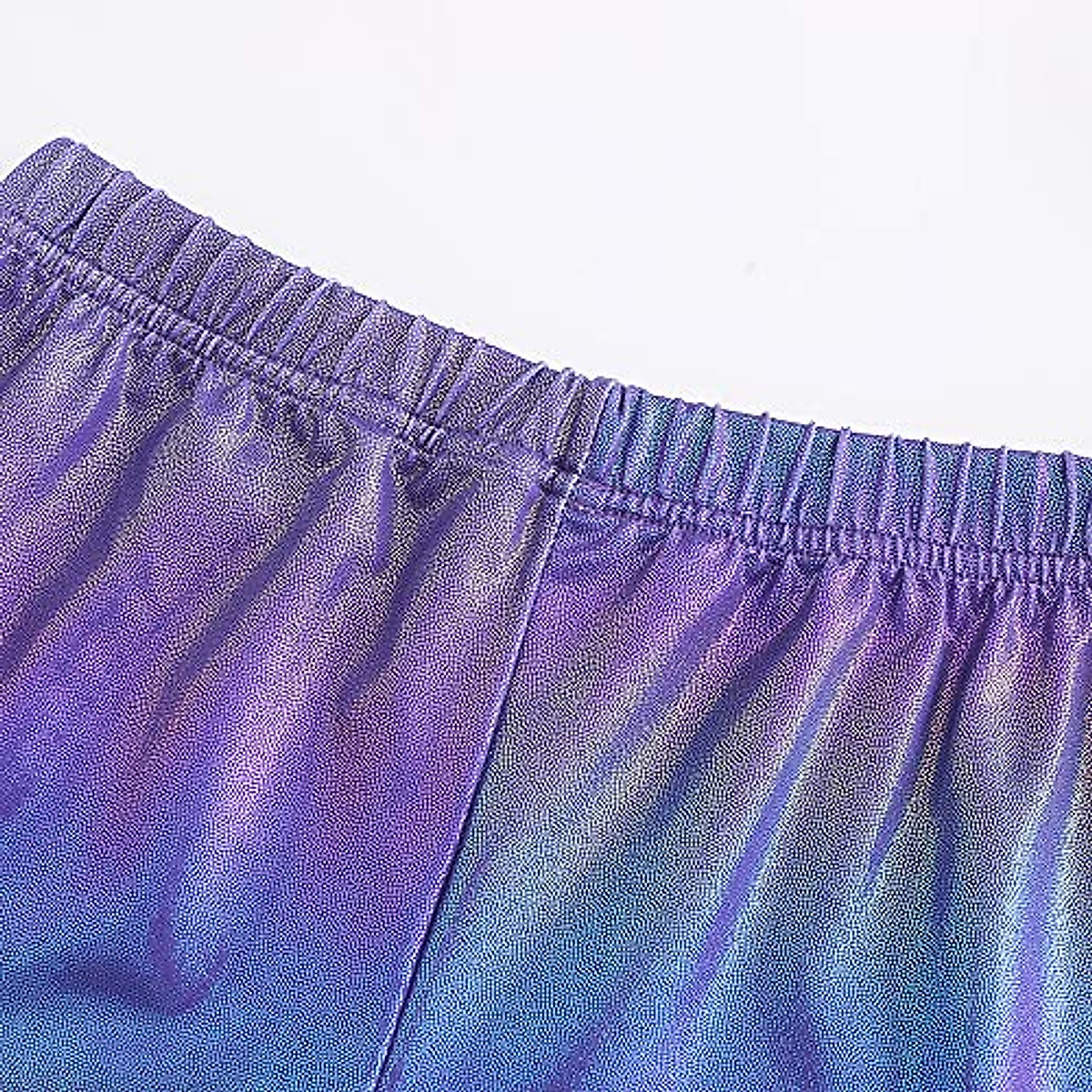 Nothing Girls Gymnastics Shorts Athletic Leotards Sparkle Dance Tumbling 5-10Years (Purple, 7-8 Years)