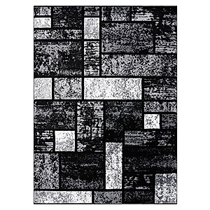 Persian Area Rugs 1007 Gray 8x10 Area Rug, 8 ft x 10 ft, Grey