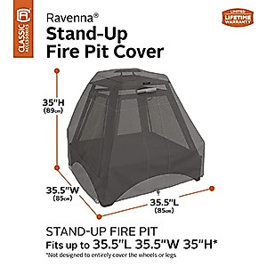 Classic Accessories Ravenna Standup Fire Pit Cover