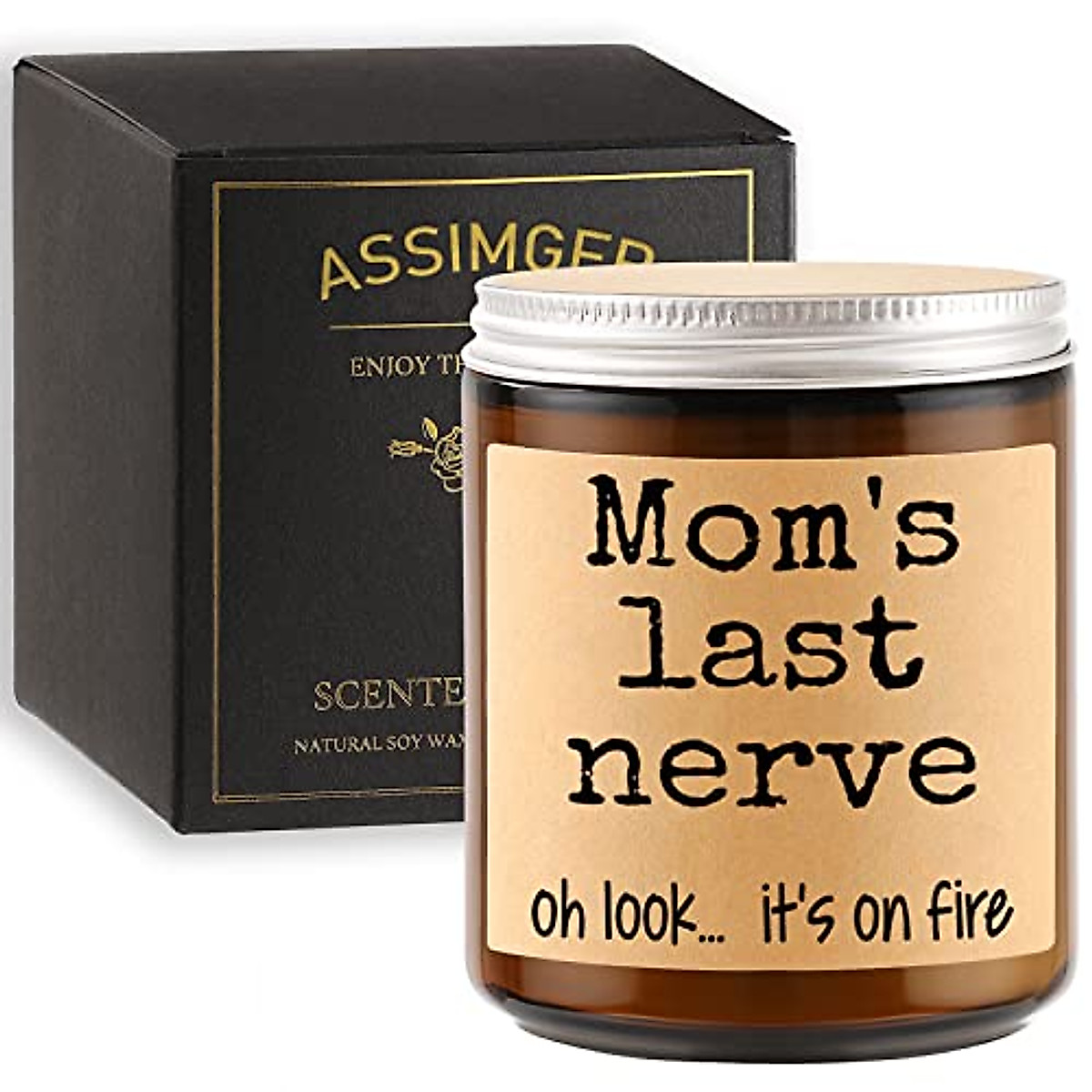 Gifts for Mom from Daughter Son, Funny Birthday Gifts for Mom, Mother's Day Gifts from Daughter Son, Thanksgiving Christmas Valentines Day Gifts for Women Mom Mother Stepmom - Lavender Scented Candles