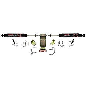Skyjacker 8203 Dual Steering Stabilizer Kit (Includes Steering Dampers Mounting Brackets for Jeep Wrangler JK - Black)