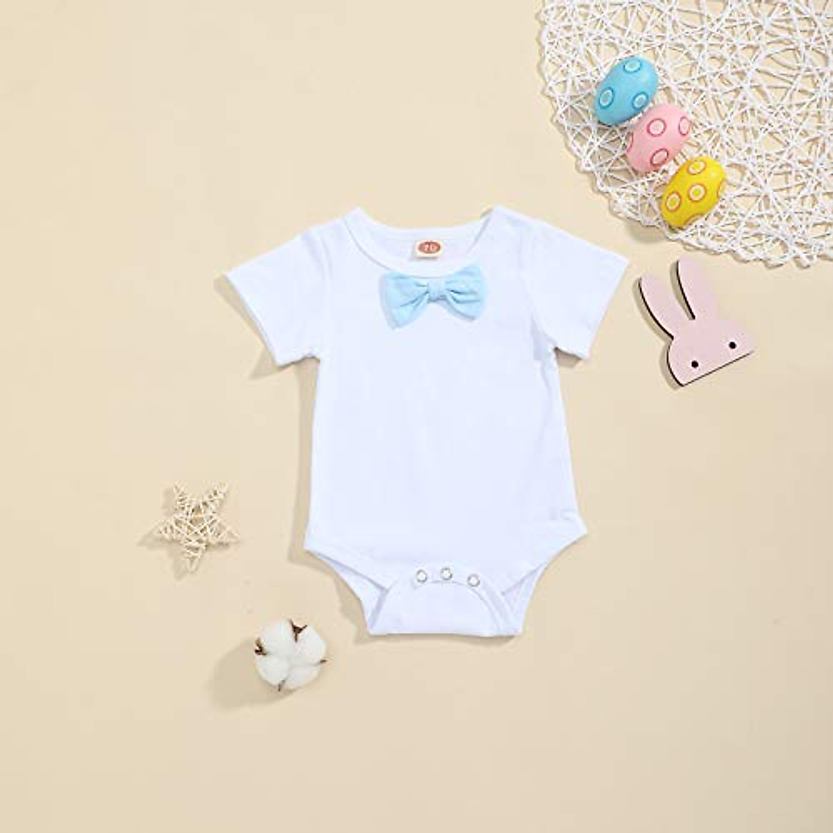 Baby Boy Easter Clothes My First Easter Letter Print Coat+ Bow-Tie T-Shirt Top and Rabbit Pants Baby Boy Easter Outfits