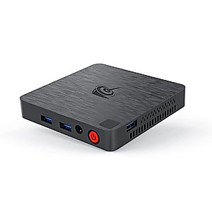 Beelink N3350 Processor (up to 2.4GHz), T4 Pro Mini PC, 4GB+64GB eMMC Mini Desktop Computer, 2.4G+5.8G WiFi, Gigabit Ethernet, BT 4.0, 4K@30Hz, Dual HDMI