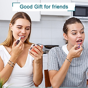 Junkin 10 Pieces Paw Print Bracelets Vet Tech Week Gifts for Women Men Teens Handmade Adjustable Strings Stainless Steel Dog Cat Paw Print Bracelets Family Friend Couple Jewelry Christmas Gift (Black)