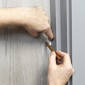 Cardea Child Safety Door Finger Pinch Guard Hinge Protector for The Front of The Door – White (5 Pack)