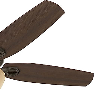 Hunter Fan Company 53091 Builder Deluxe Indoor Ceiling Fan with LED Light and Pull Chain Control, 52", New Bronze Finish
