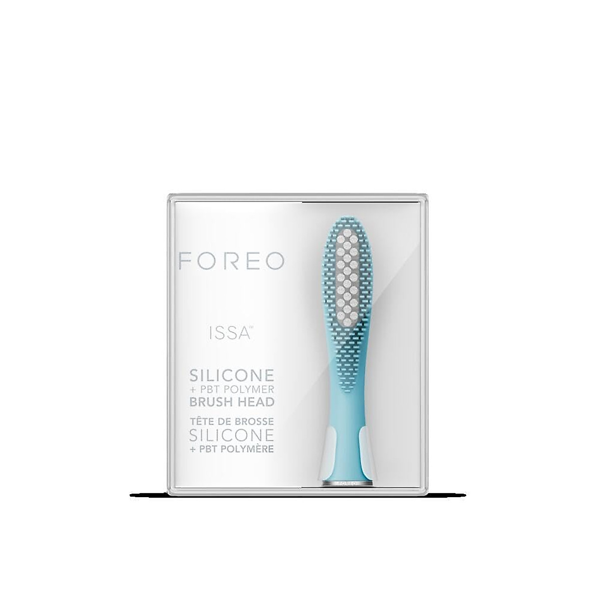 FOREO ISSA Hybrid Wave Brush Head Mint, Medical-Grade Silicone & PBT Polymer Bristles, 6-Months Lasting