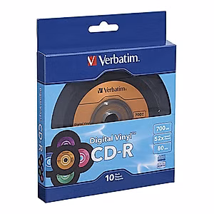 Verbatim Memorex Blank Cd-R Video 80 Min 700 Mb Shrinkwrapped 10/Pack