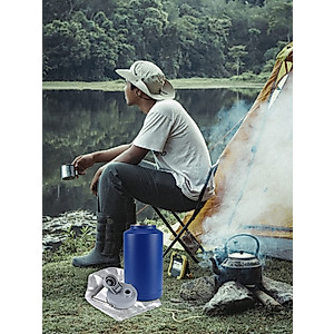 TAHOE TRAILS 1 Gallon Vacuum Insulated Water Bottle,ONE Gallon Stainless Steel Double Walled Water Jug,18/8 Food-Grade Stainless Steel Insulated Water Bottle for Hot and Cold Drinks Water Bottle,BLUE