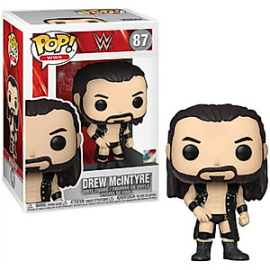 POP WWE: Drew McIntyre Funko Vinyl Figure (Bundled with Compatible Box Protector Case), Multicolor, 3.75 inches