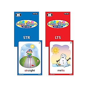 Super Duper Publications | Complex S Clusters Sounds Fun Deck Flash Cards | Educational Learning Resource for Children