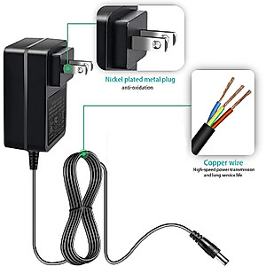 Replacement Hypervolt GO Charger 18V AC Adapter Compatible with Hyperice Hypervolt GO 55000 001-00,Hypervolt Go 2 55200 001-00 Massage Gun Power Cord Supply