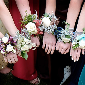 Elastic Wrist Corsage Bands, Elastic Wristlets for Wedding Prom Flowers (72 Pieces)