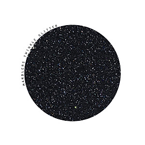 MARBLERS Twinkle Glitter [Black Knight] 1.5oz (42g) | Fine | Non-Toxic, Vegan, Cruelty-Free | Face, Body, Eyeshadow, Hair, Festival, Party Makeup | Nail Art, Polish | Resin, Tumbler, Slime, Craft