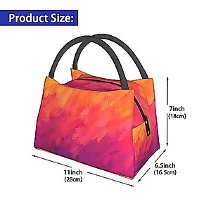 Fubido Zombie Halloween Theme, Lunch Bag for Women Men,Dead Man Walking in Danger Scary Scene,Insulated Lunch Box,Reusable Lunch Tote Bag for Meal Prep,Work,Travel,Red Sepia