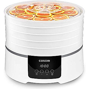 GUCUJI Pack of 5 Premium Non stick Round Silicone Dehydrator Sheets For Fruit Dryer Mesh