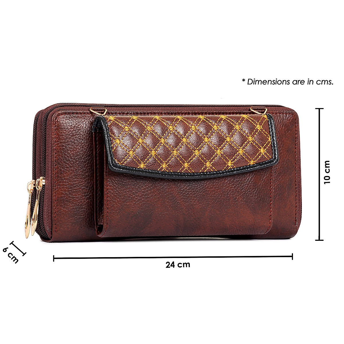 The Clownfish Women's Wallet Handbag(Yellow)