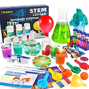 SNAEN Science Kit with 30 Science Lab Experiments,DIY STEM Educational Learning Scientific Tools for 3 4 5 6 7 8 9 10 11 Years Old Boys Girls Kids Toys Gift