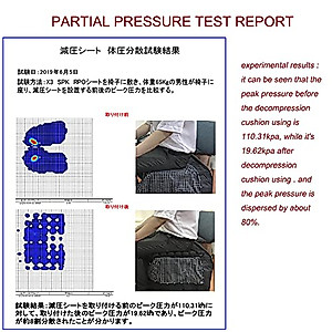 WalBryka High Comfortable Airbag Office Chair Cushion Pain Relief Air Seat Cushions with Non-Slip Cover (Gray)