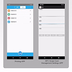 SUNFECILI POS Receipt Printer 6.2in Touchscreen BT NFC Handheld Thermal Printer Portable Receipt Printer for Restaurants Retail Stores