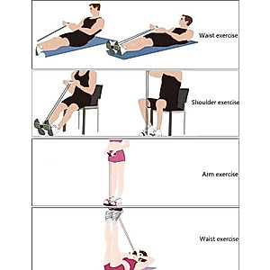 SMTD Home Resistance Band Muscle Workout Abdominal Training Equipment Gym Fitness Yoga Pilates Sports Exercise Bands Green