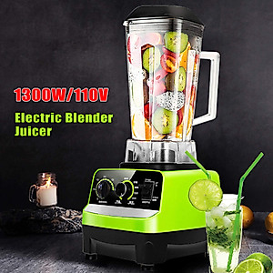1300W Electric Blender 2L/68 Oz Professional Countertop Blender Portable Adjustable Speed Food Mixer Juicer for Smoothies, Frozen Drinks & Ice Cream, Stainless Steel Blades