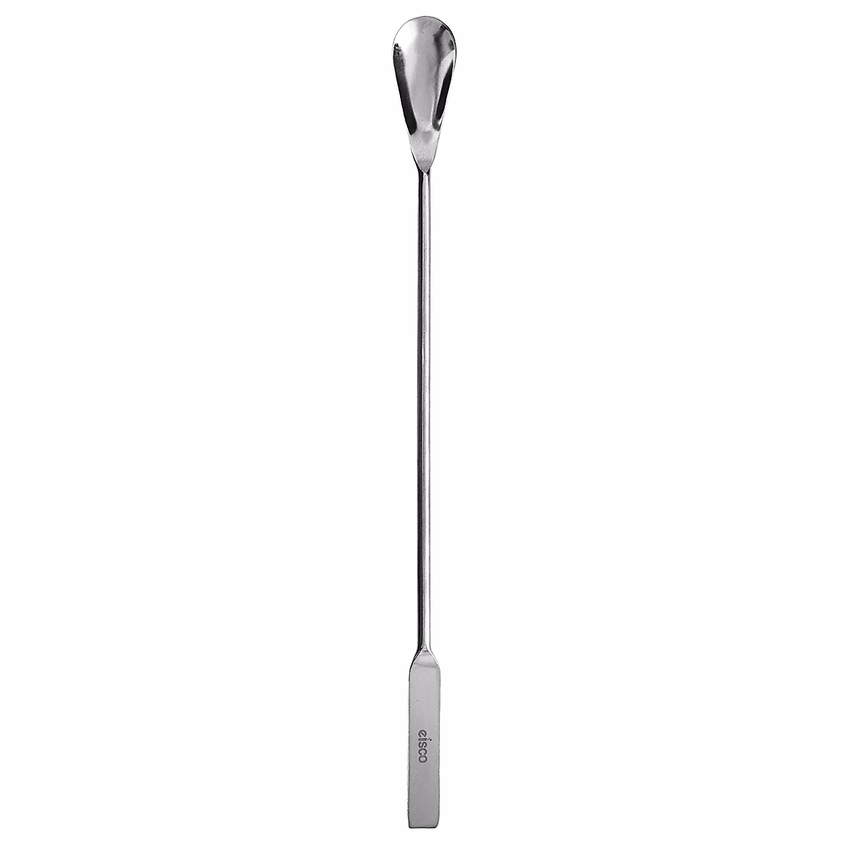 EISCO 6PK Lab Spatula Spoon, 9" - Stainless Steel, Polished - One 0.35" Flat End, One 0.75" Scoop End - Scoopula